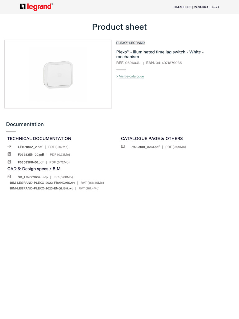 069604L ProductSheet | PDF