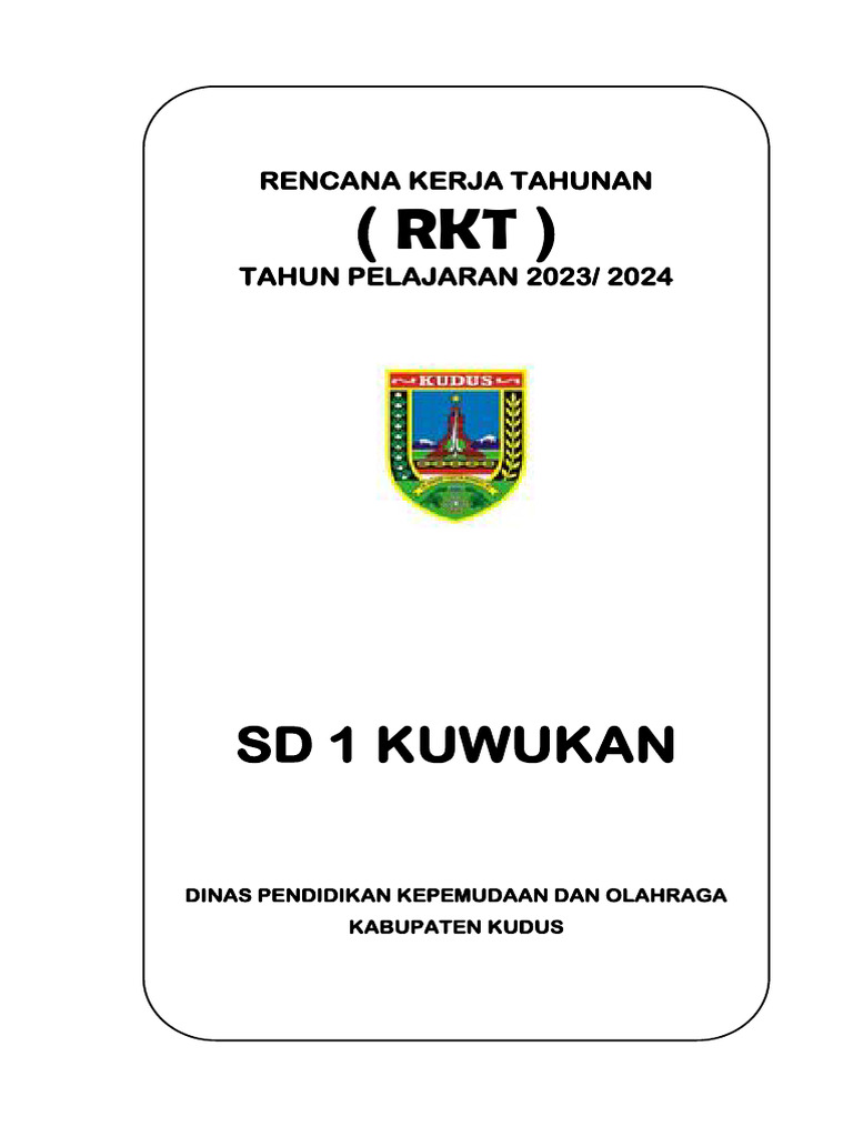 Rencana Kerja Tahunan SD 1 Kuwukan 2023 | PDF