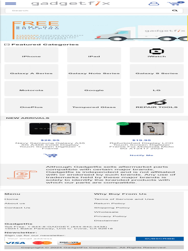 Wholesale Cell Phone Replacement Parts GadgetFix | PDF