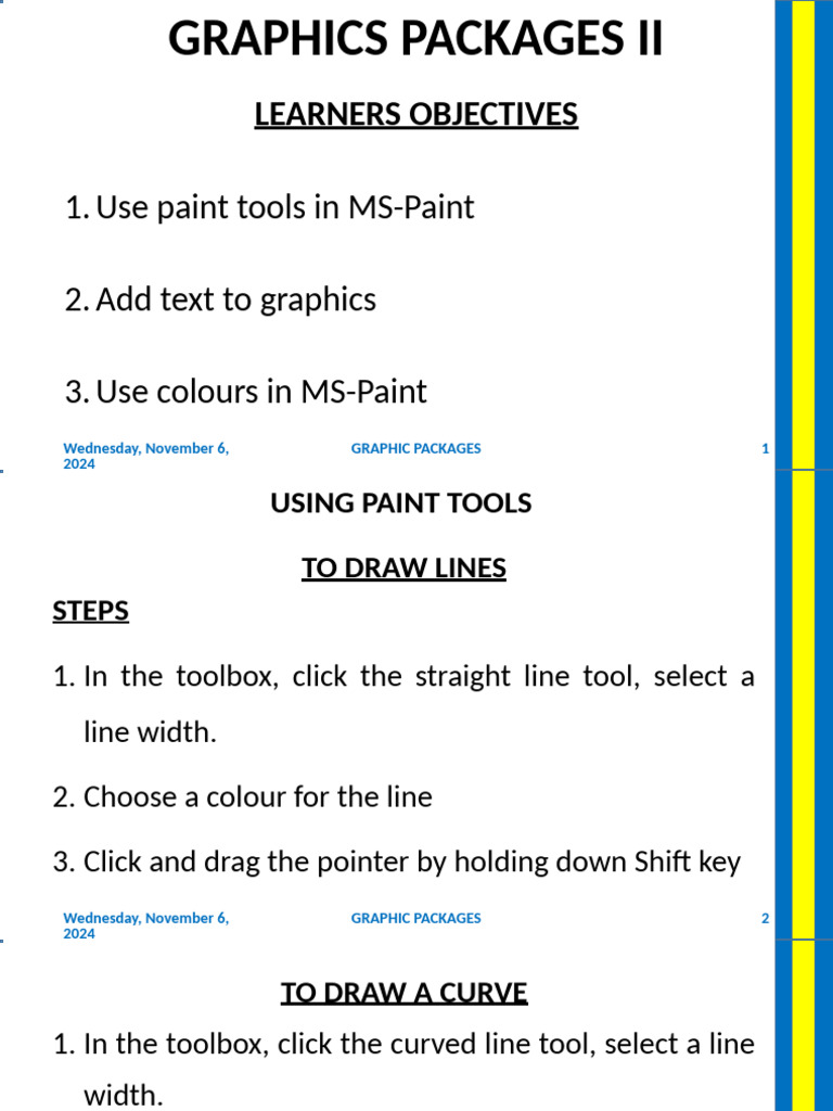 Week 11 - Graphics Packages (III) | PDF | Computing | Software