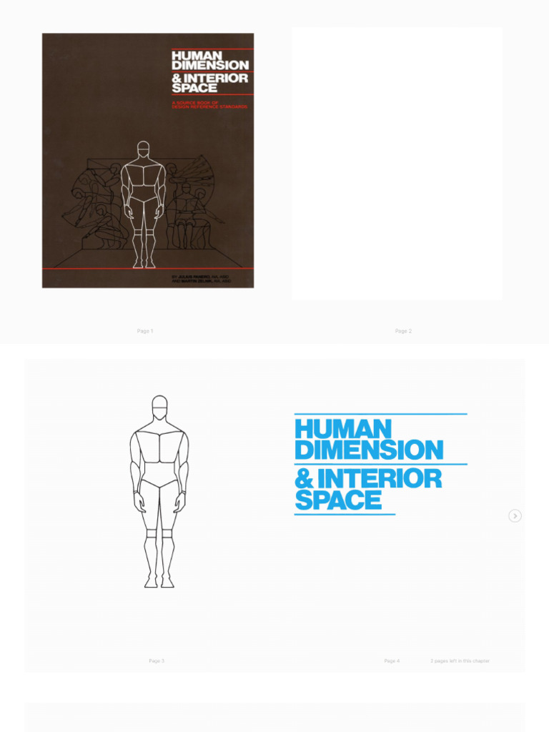 Human Dimension and Interior Space - A Source Book of Design Reference ...