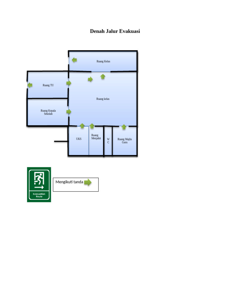 Denah Jalur Evakuasi | PDF