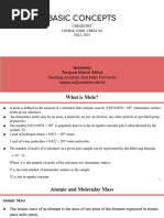 ICSE Class 10 Chemistry - Mole Concept & Stoichiome | PDF | Mole (Unit ...