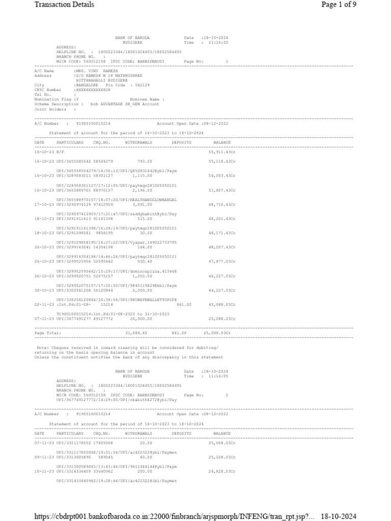 15214 | PDF | Cheque | Payments