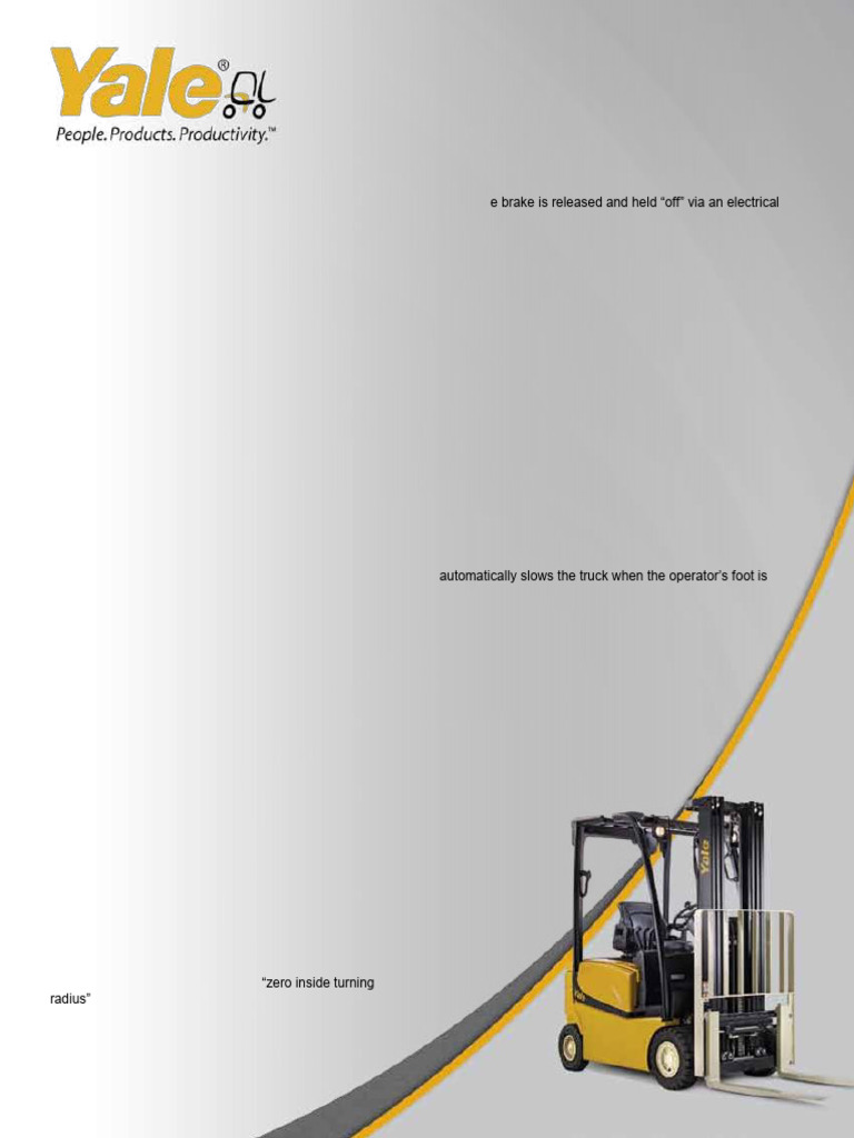 Yale ERP030VF | PDF | Electric Motor | Brake