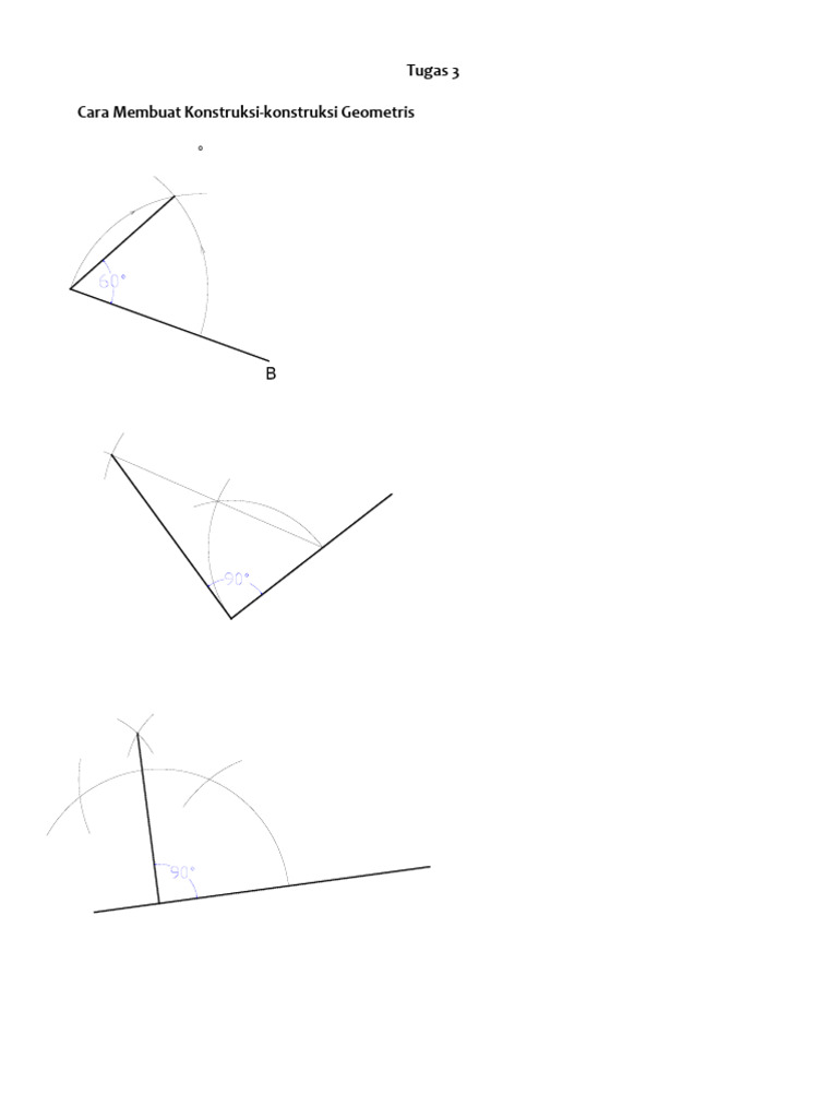 3A Tugas Dan 3B Tugas - Konstruksi Geometris | PDF