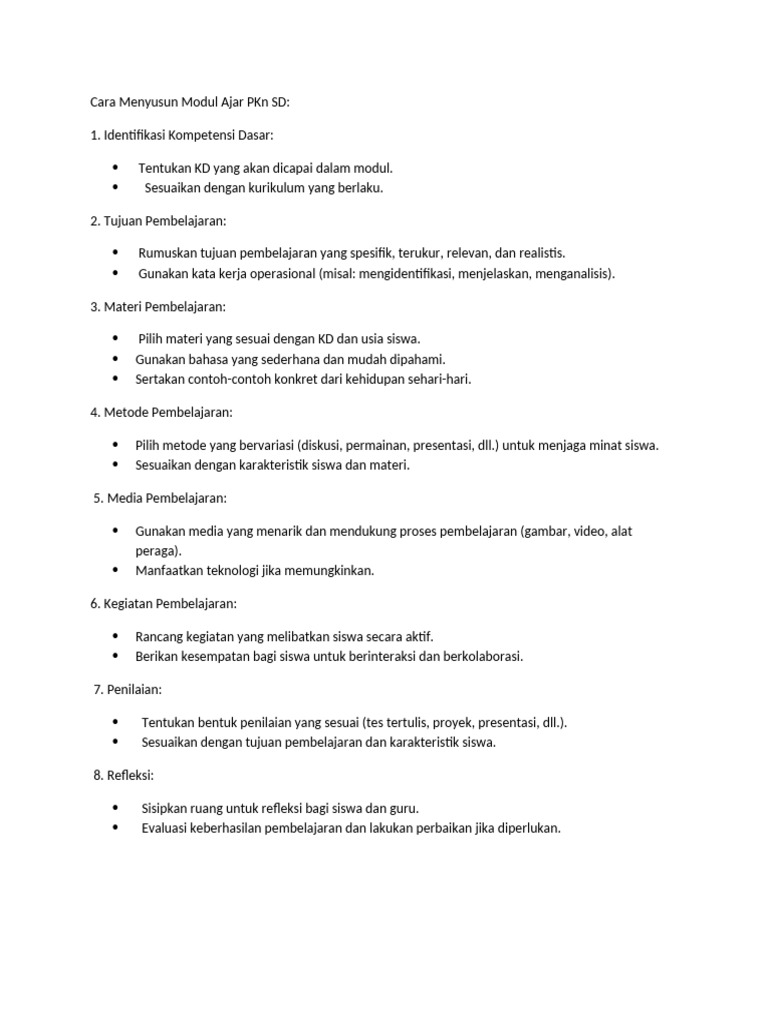Cara Menyusun Modul Ajar | PDF Cara Menyusun Modul Ajar | PDF