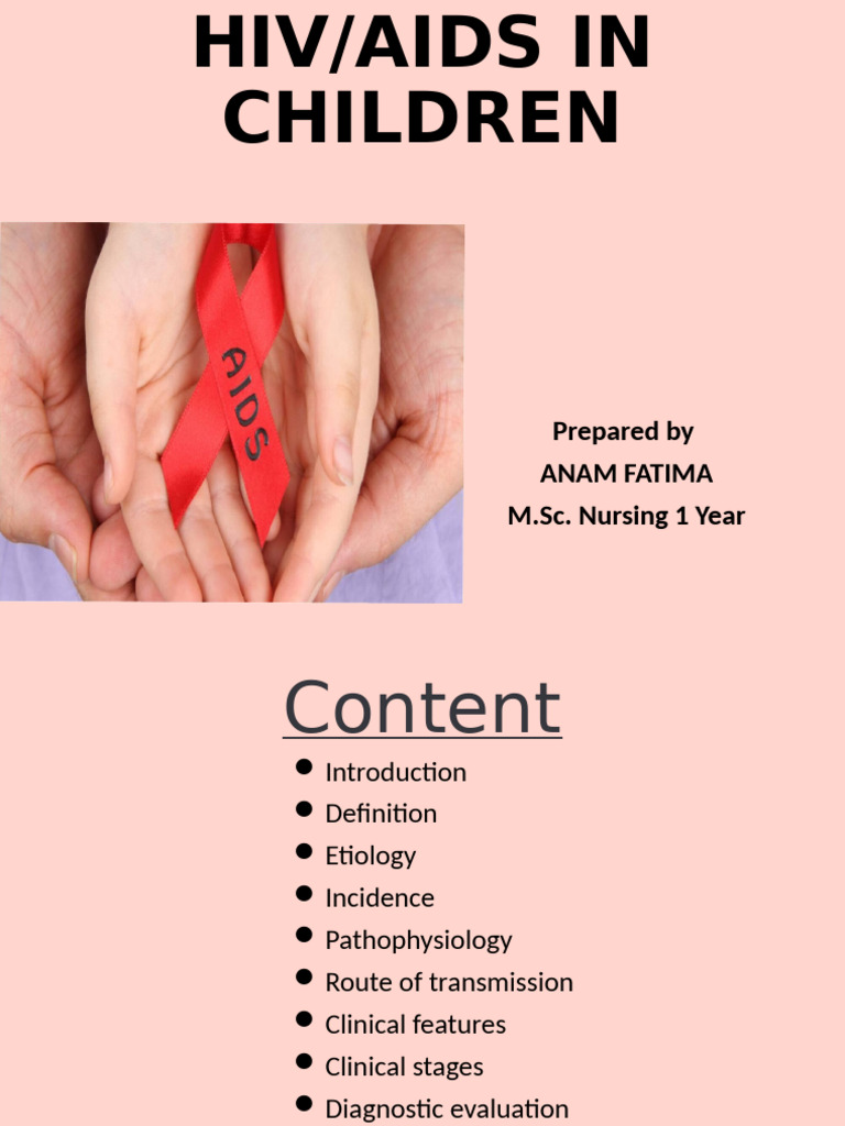 Hiv in Children-Wps Office | PDF | Hiv/Aids | Hiv