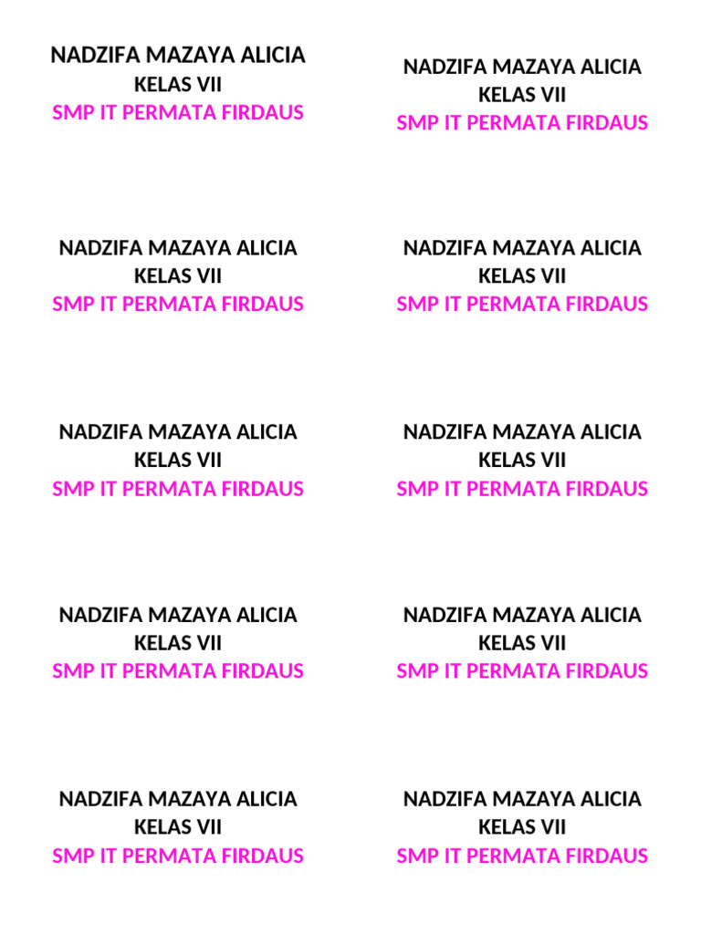 Label Undangan No 121 | PDF