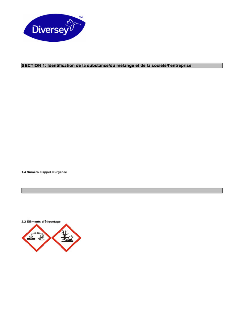 Hypofoam VF6 : Fiche de sécurité | PDF | Chlore | Hygiène