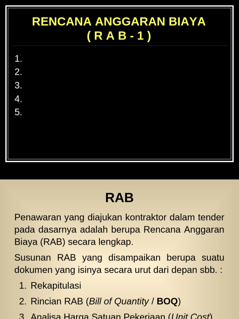 Analisa Dan RAB - 1 | PDF