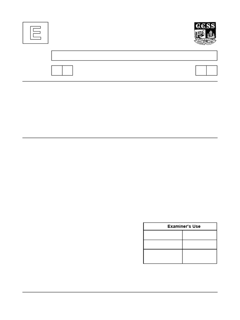 S2 EL Practice Paper | PDF