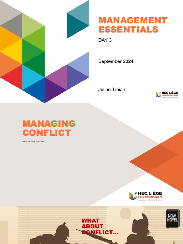 Conflict Management Scenarios | PDF | Extraversion And Introversion ...