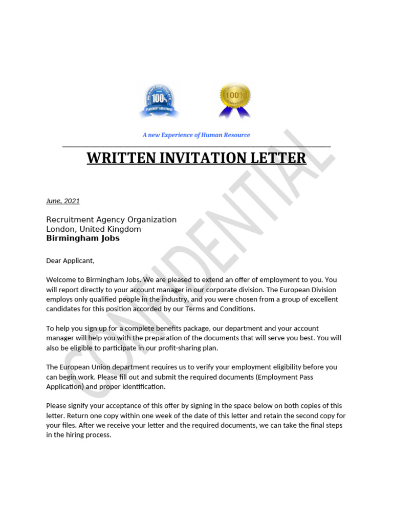 Invitation Letter-1 | PDF