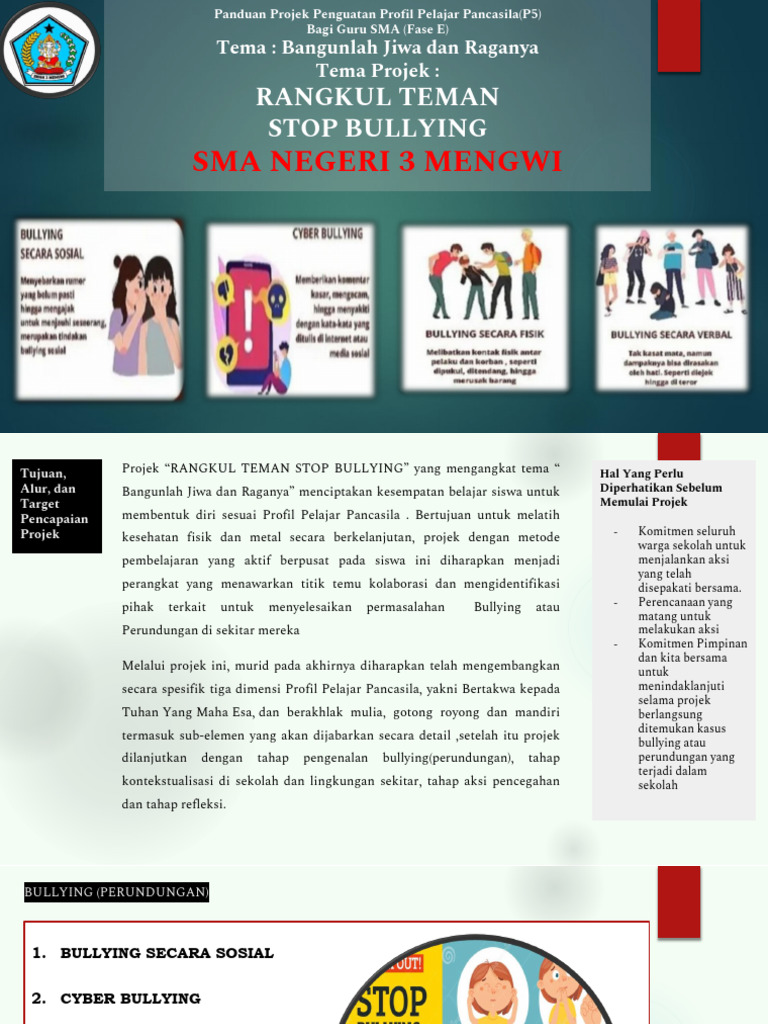 Modul Projek - Bangunlah Jiwa Dan Raganya - Fase E - Smanta - 2023 | PDF