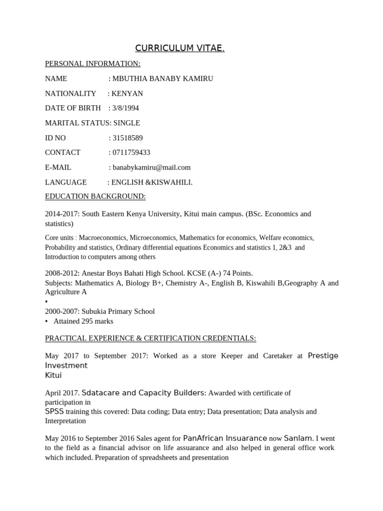 Updated CV | PDF | Economics