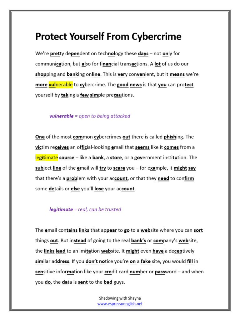 28 - How To Protect Yourself From Cybercrime | PDF | Cybercrime | Malware