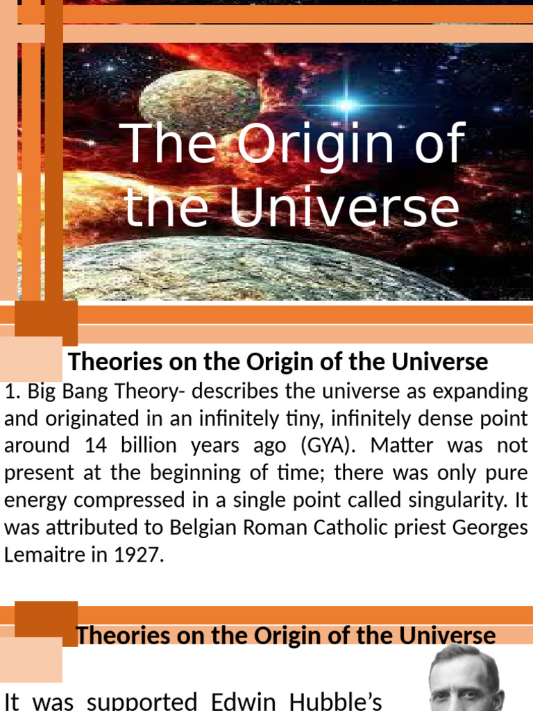1.origin of The Universe | PDF | Big Bang | Universe