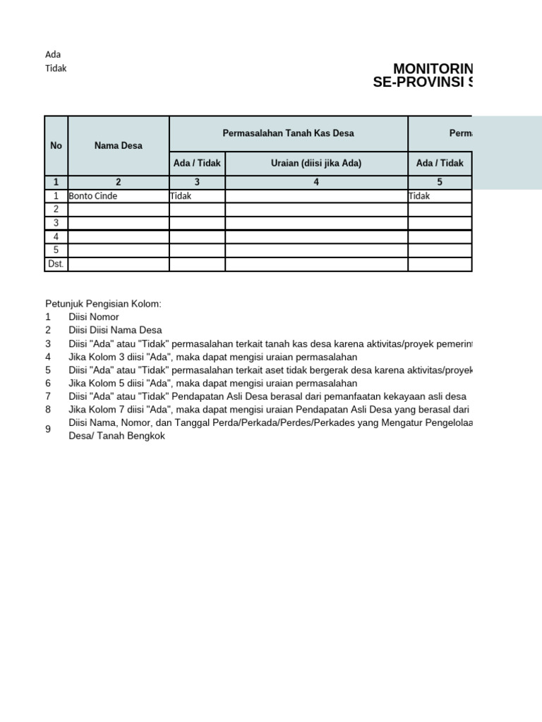 Monitoring Aset Desa | PDF