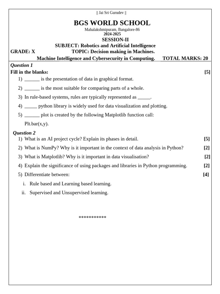 Grade 10 - S2-AI | PDF | Computers