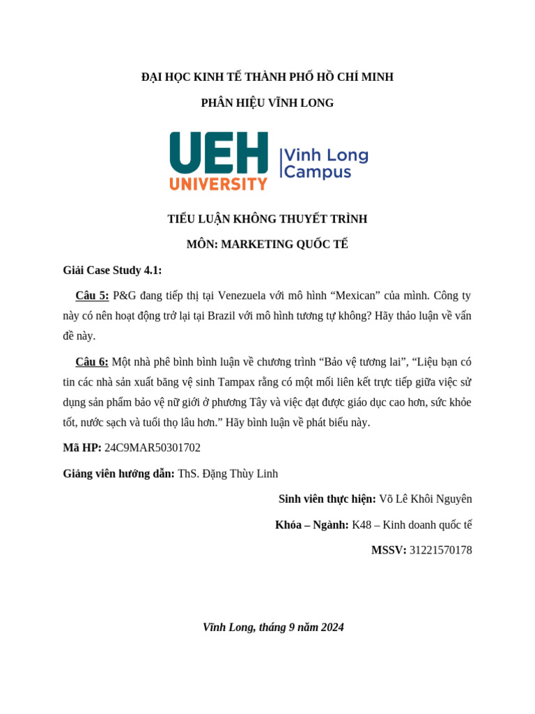 IM - IB.K48 - TLOTT - Võ Lê Khôi Nguyên | PDF