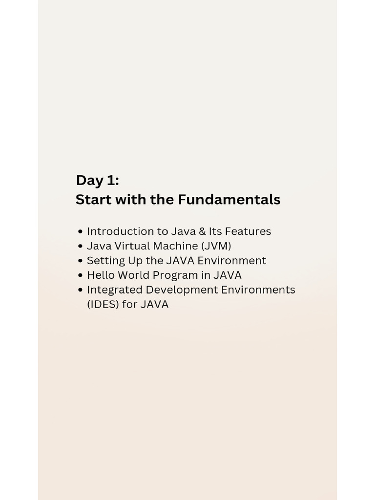 Java in 25 Days TBE | PDF