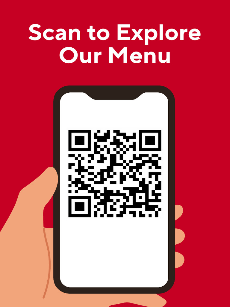 Red Scan QR Code Restaurant Menu A5 Document | PDF | Wellness | Science ...
