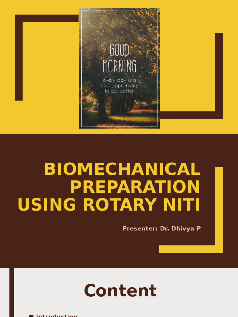 Biomechanical Preparation Niti Files | PDF | Rotation