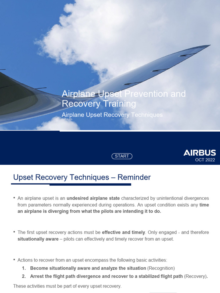 AIRBUS PDP UPRT 4-Upset Recovery Techniques PDF | PDF | Aerospace | Aviation