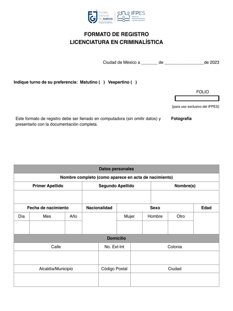 Formato de Registro - VF 3 | PDF