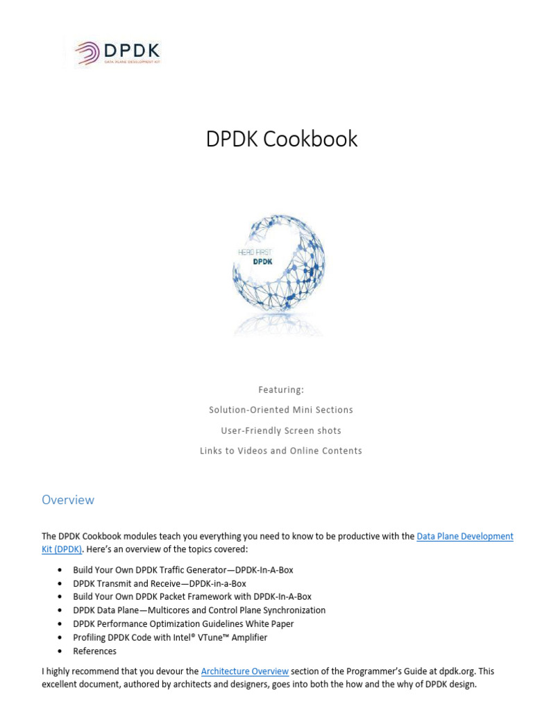 《DPDK Cookbook - Intel® Developer Zone》 | PDF | Program Optimization | Network Interface Controller