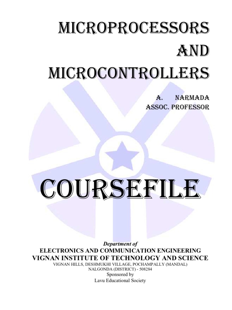 Mpmc Course File | Microcontroller | Assembly Language