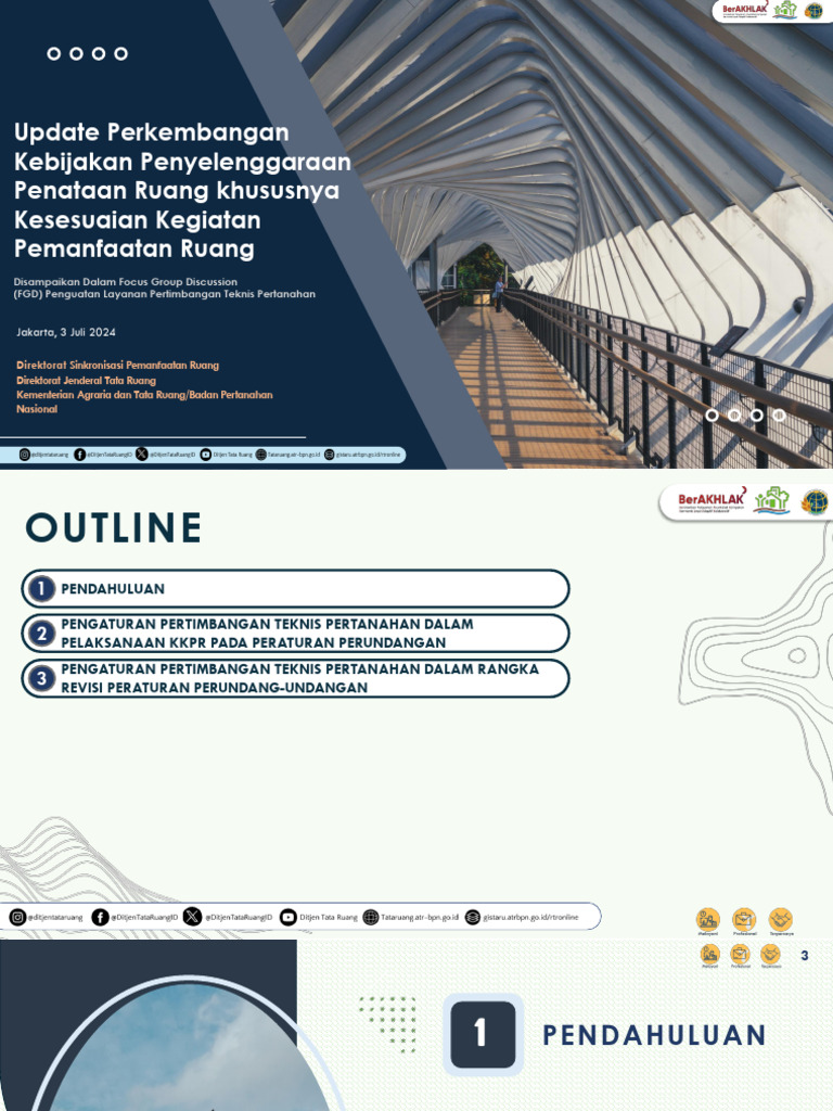 Kebijakan KKPR dan Pertimbangan Teknis | PDF
