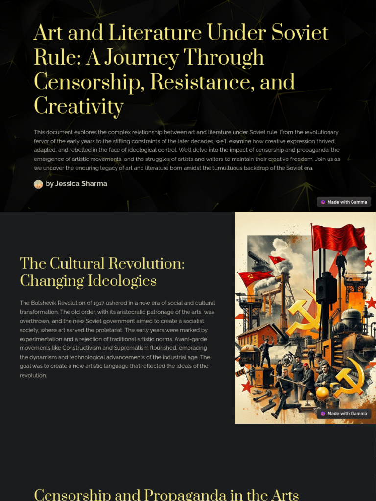 Art and Literature Under Soviet Rule A Journey Through Censorship ...