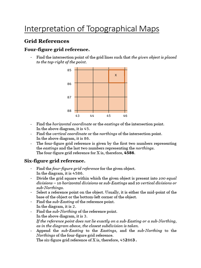 Interpretation of Topographical Maps | PDF | Valley | Contour Line
