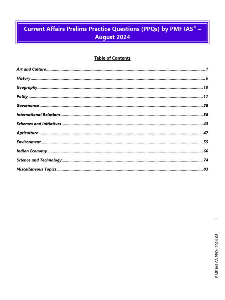 PMFIAS CA PPQ Monthly 2024 08 | PDF | Landslide