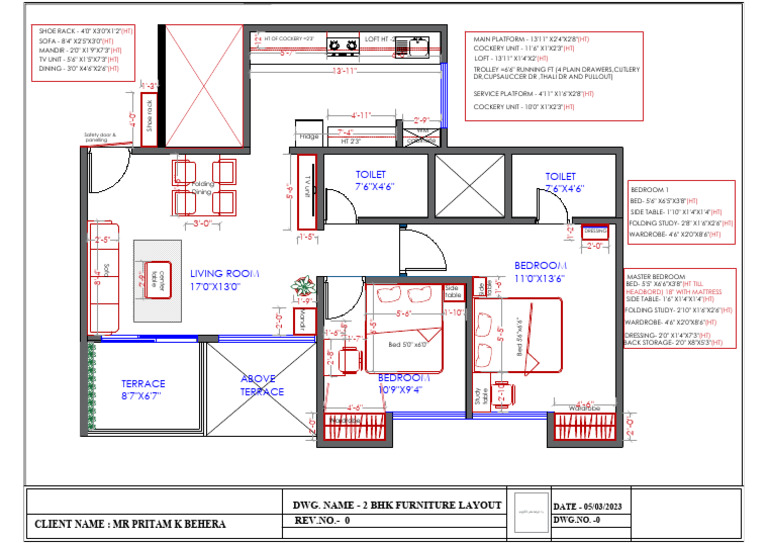 MR PRITAM BEHERA Bedroom Layout | PDF | Bedroom | Furniture