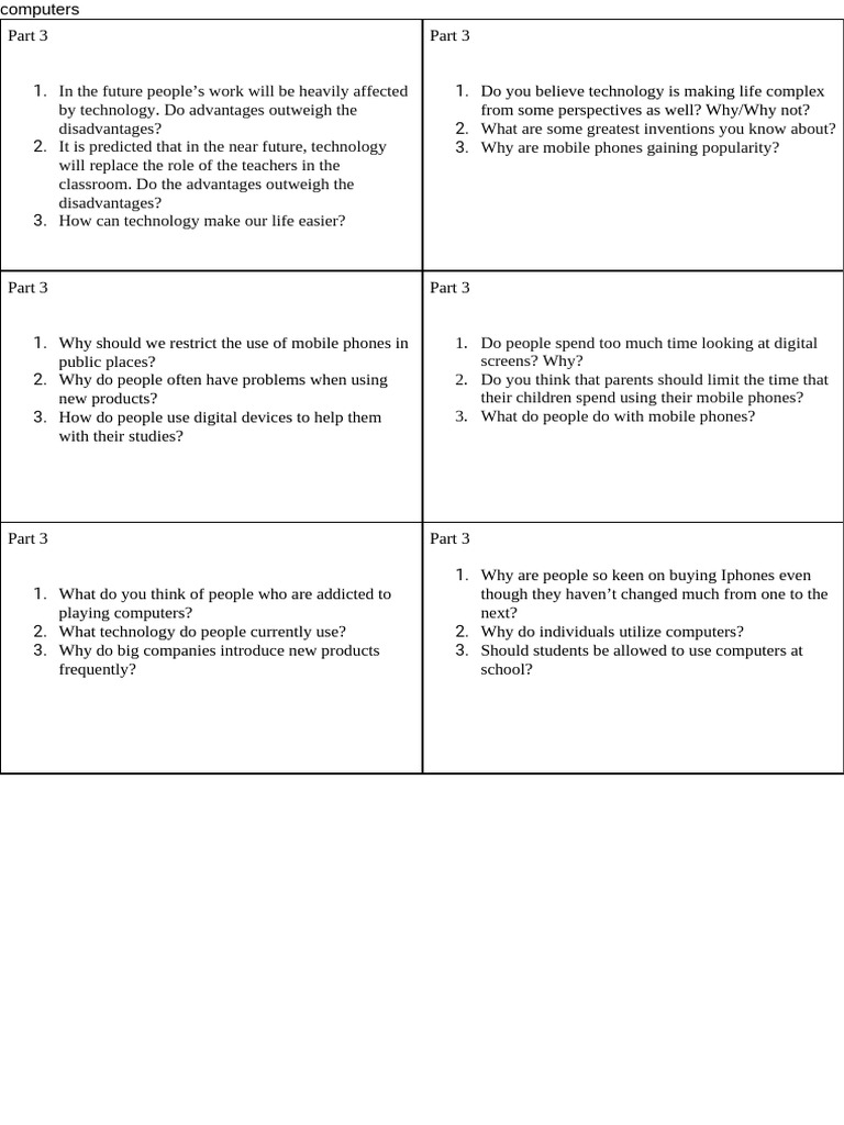 Cue Car Part 3 Computers | PDF