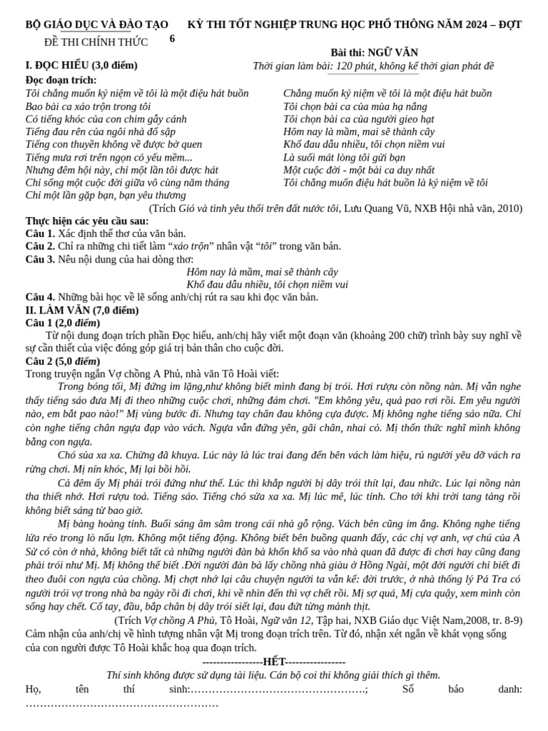 Đ T 6 - V CH NG A PH | PDF