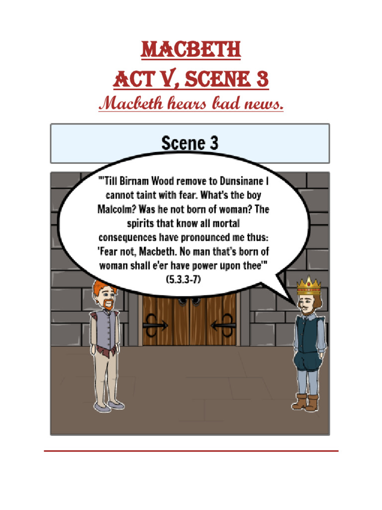 Act 5 Scene 3 | PDF | Macbeth