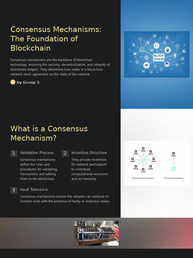 Consensus Mechanisms The Foundation of Blockchain | PDF | Information ...