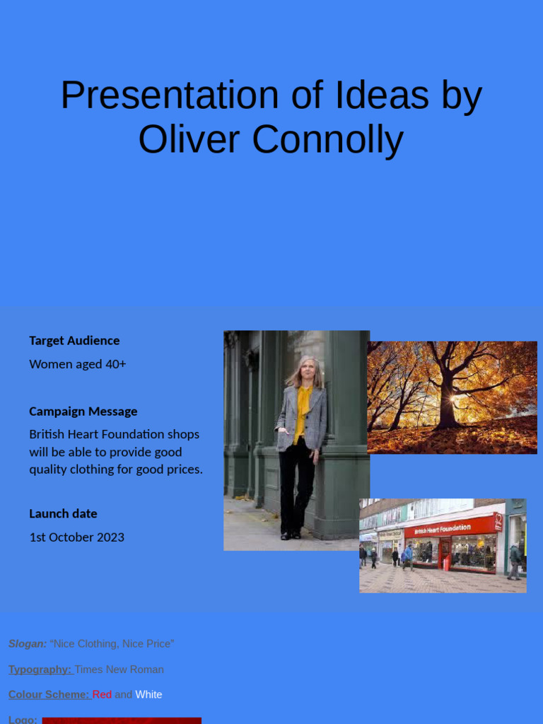 Presntation of Ideas Oliver Connolly | PDF