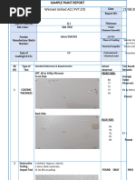 Salt Spray Test Report - Sample | PDF