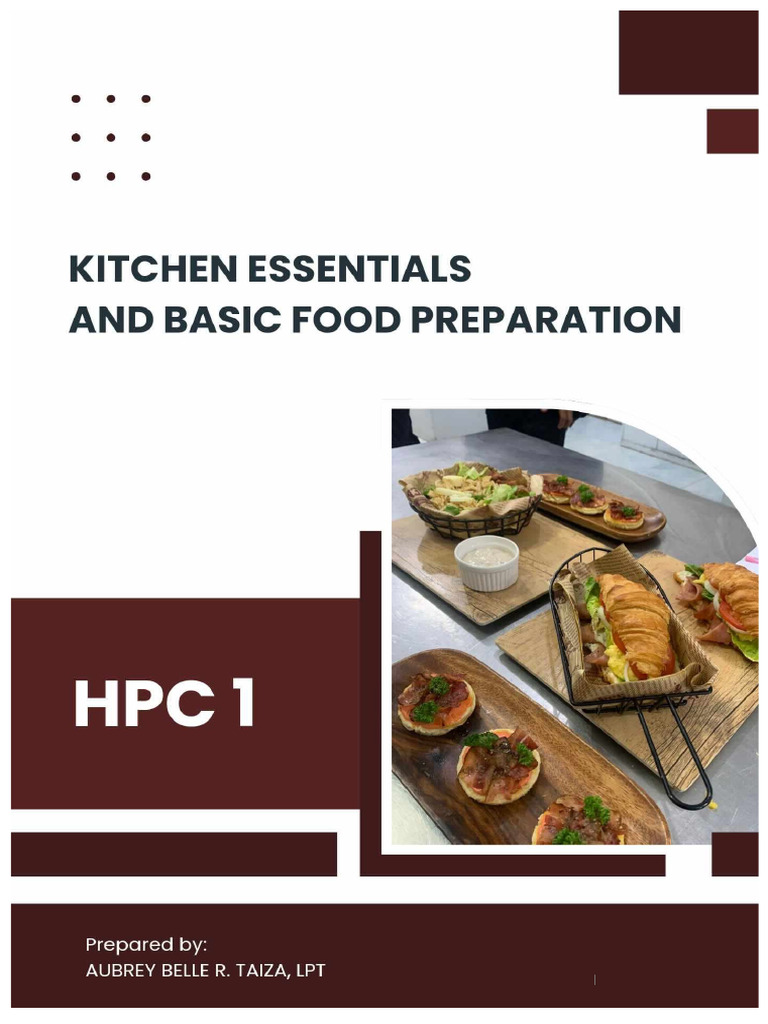 Introduction to Cookery Basics | PDF | Cooking | Chef