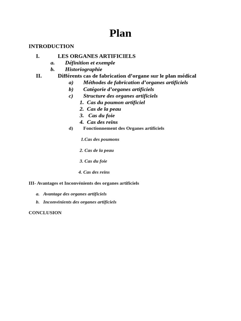 Exposé Organanes Artificiels | PDF | Ingénierie tissulaire | Greffe d ...