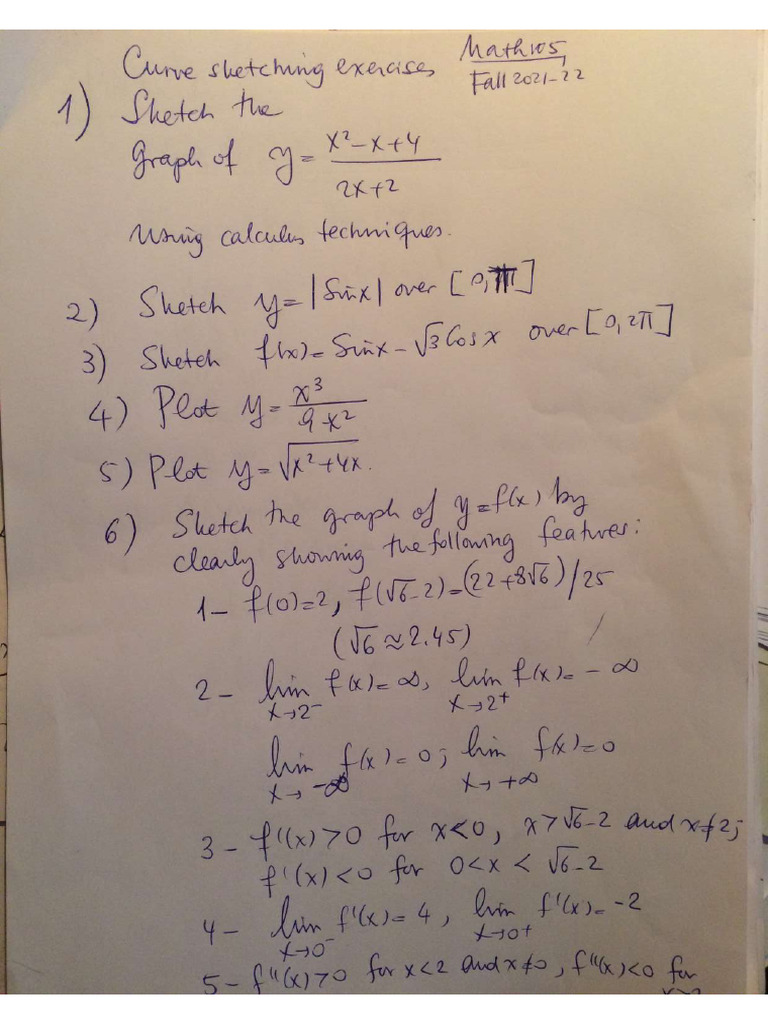 Graphing Exercises | PDF