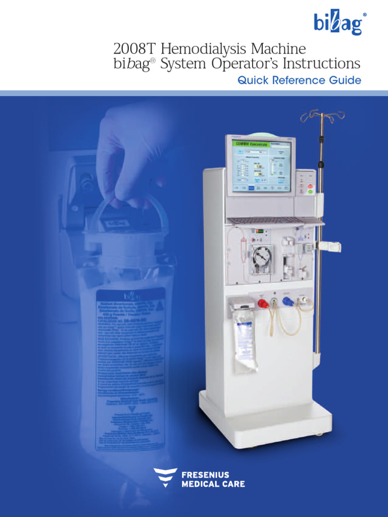 2008T Hemodialysis Machine Bi Ag® System Operator's Instructions | PDF ...