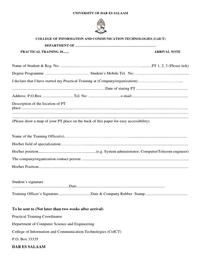 1. Arrival Note | PDF | Computing