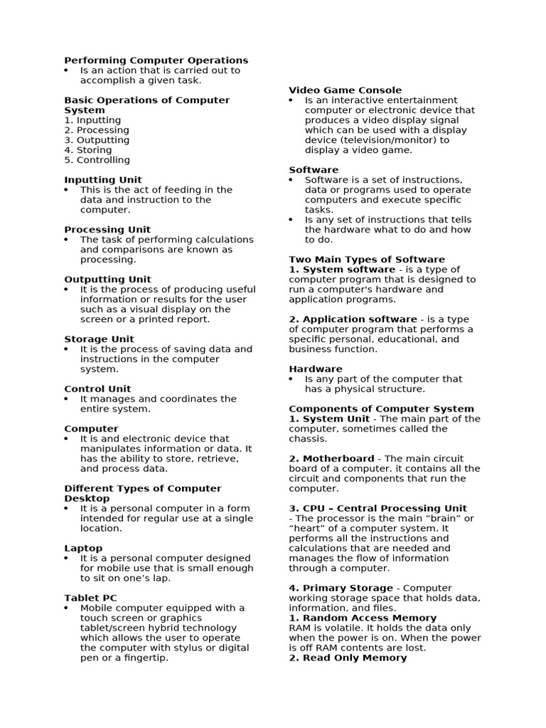 Ict-Reviewer 2ND Quarter Grade 8 | PDF | Computer Data Storage | Computer Hardware