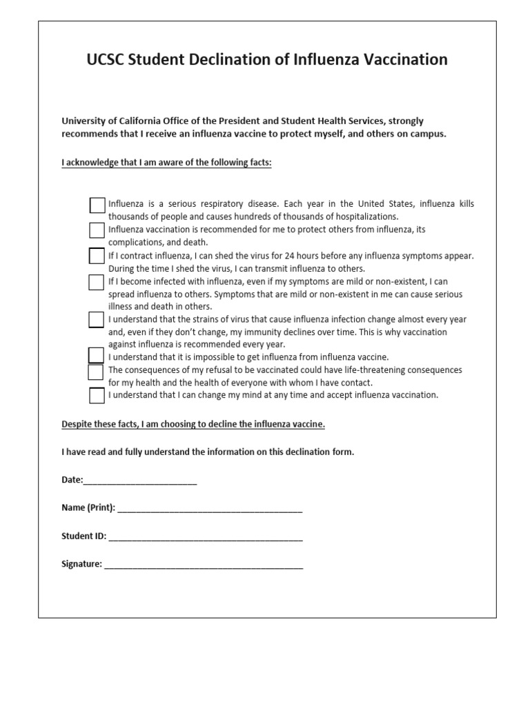 Flu Declination | PDF